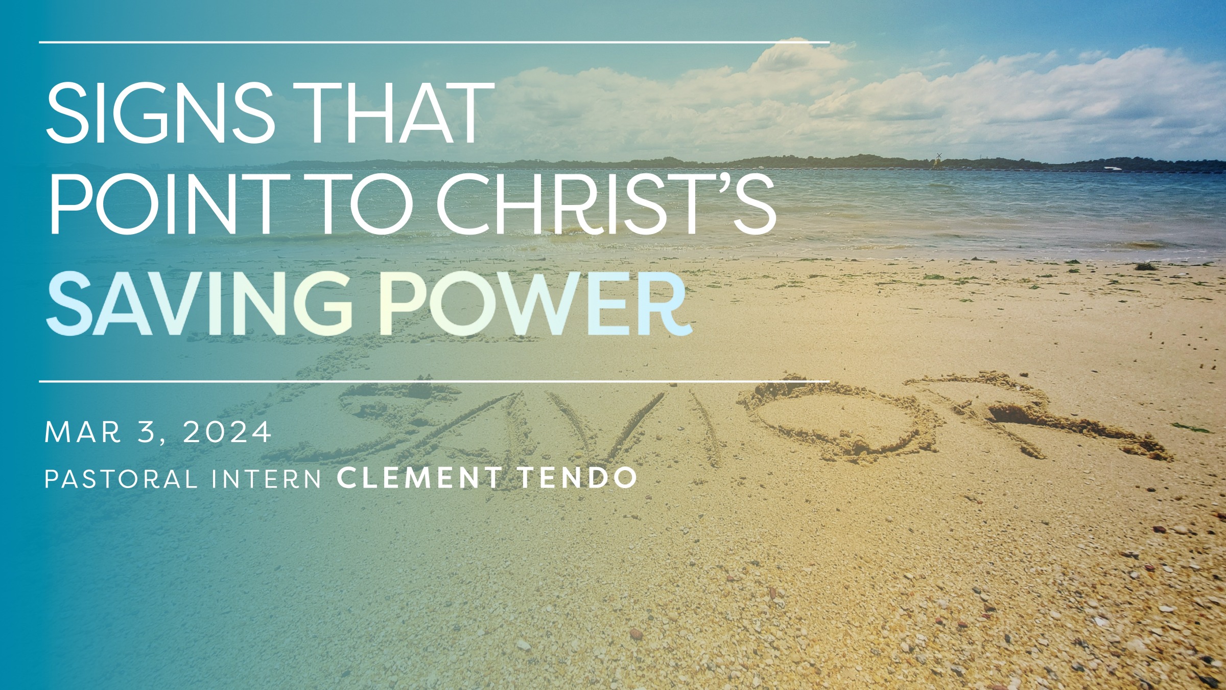 Miracles: Signs that Point to Christ's Saving Power » One Voice Fellowship